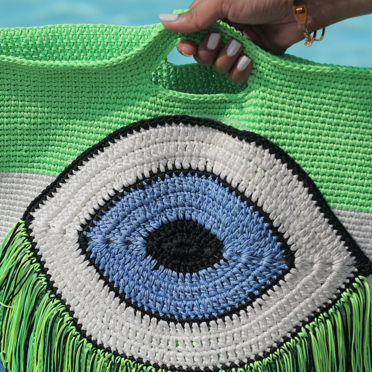 ZINNIA EVIL EYE BAG – Babe Couture